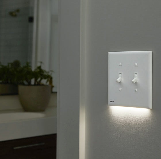SwitchLight for Double Gang Light Switches | Lighted Wall Plates ...