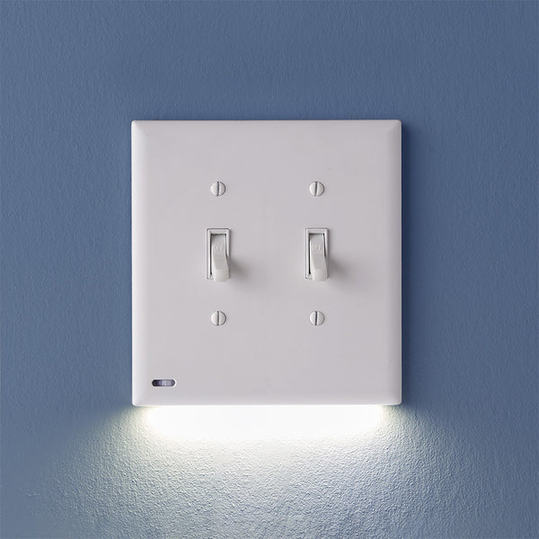 SwitchLight for Double Gang Light Switches | Lighted Wall Plates ...
